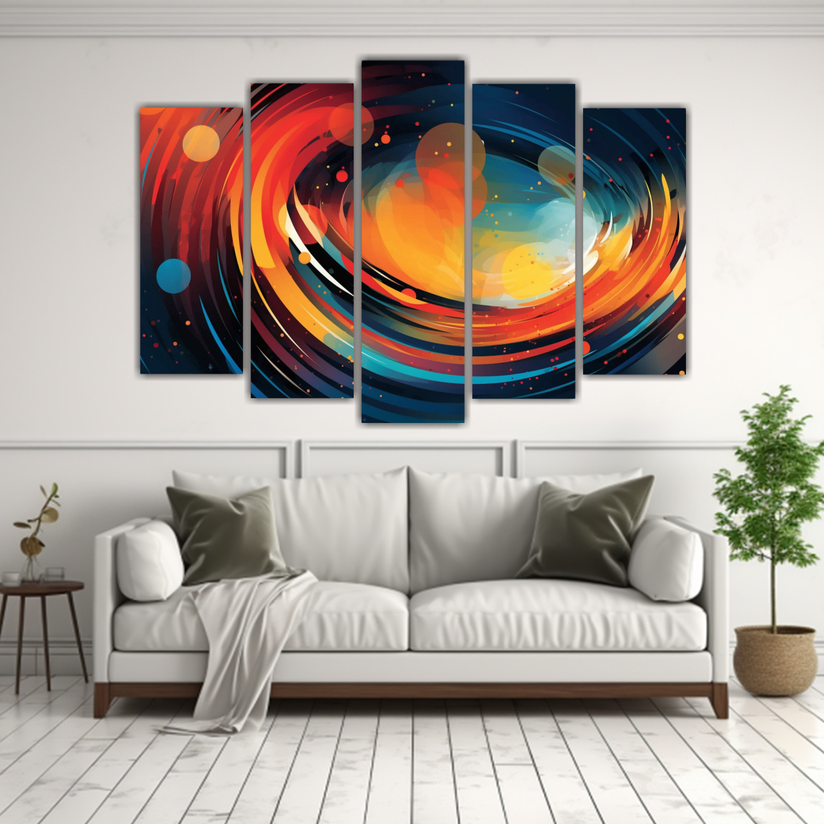 Set 5 Artes De Pared Finas Lineas Mural En Lienzo - DecoCuadros