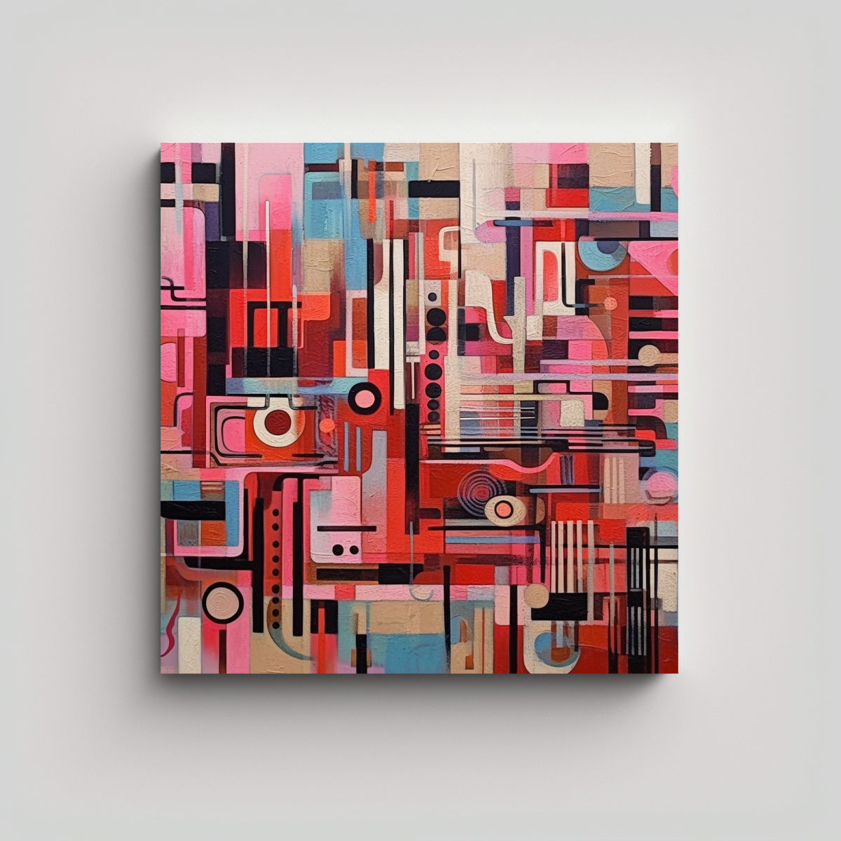 Cuadro Vintage Pop Art Abstracto En Guggenheim: Pinturas De Pared Koby ...