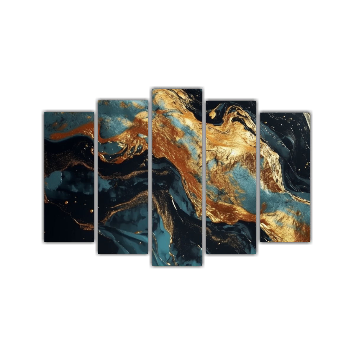 Venta Cuadro Abstracto Mármol Y Colores Vivos - DecoCuadros