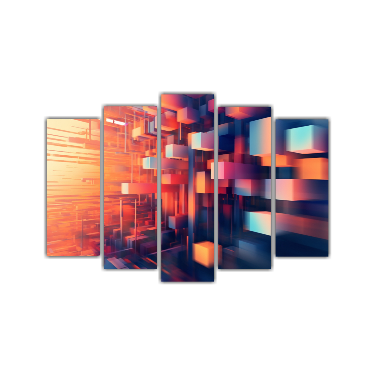 Cuadros Acuarela Abstractos Luminosos Para Decoración Con Alta Luminosidad - Decocuadros