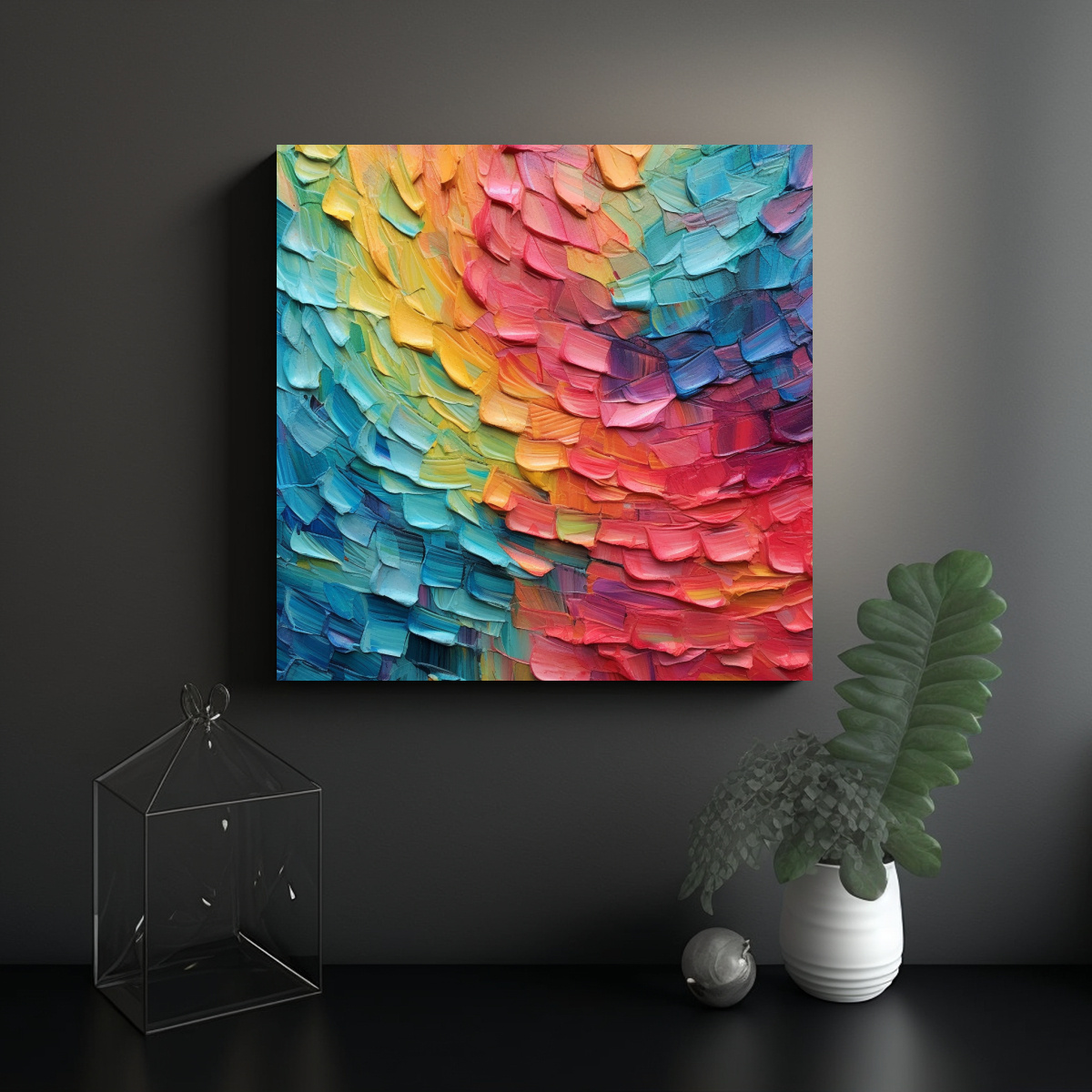 Cuadros Decorativos Con Texturas Coloridas En Tela Canvas - DecoCuadros