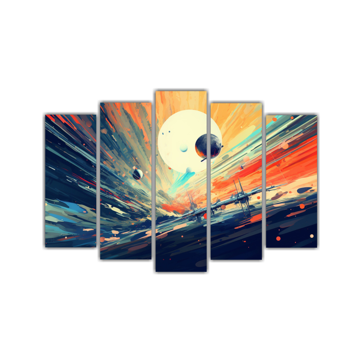 Cuadros Decorativos: Estación Espacial Cerca De Júpiter En Estilo ...