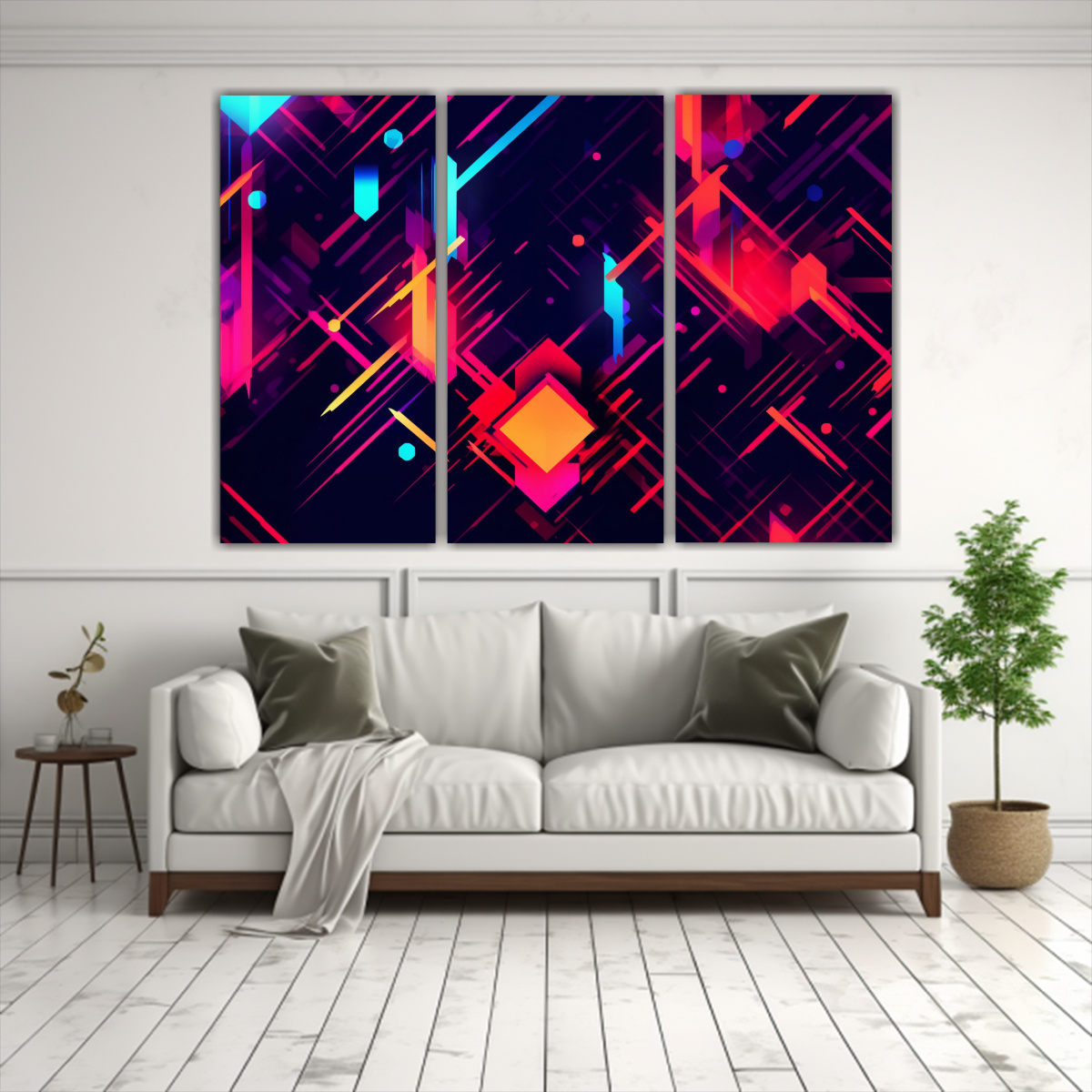 Cuadros Impresos Abstractos Neon Modernos - ¡Decora Con Estilo ...