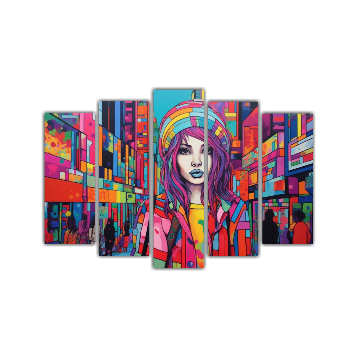 Cuadros Modernos Pop Art Coloridos Juveniles Para Sala Con Estilo Diverso - DecoCuadros