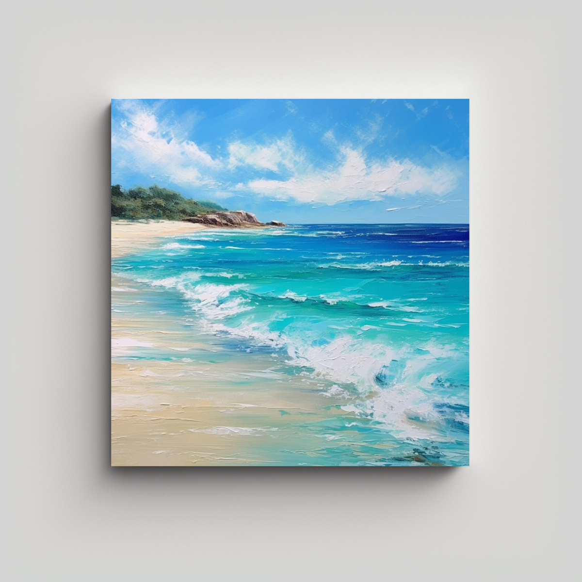 Cuadro Tela Abstracción Monet Impresionismo Fusión Realidad Surrealista Brillante - DecoCuadros