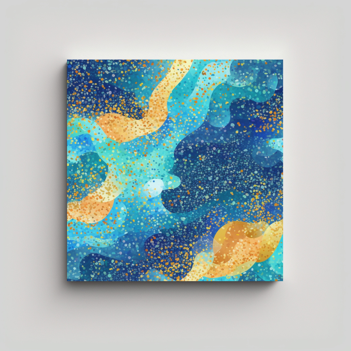 Cuadro Con Diseño De Arena Azul Brillante Y Viñas - Compra Online ...