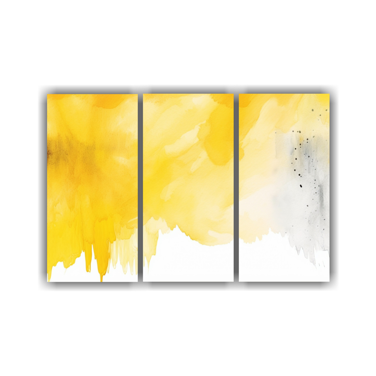 Cuadro Floral Acuarela Abstracto En Lienzo De Alta Calidad - Decocuadros