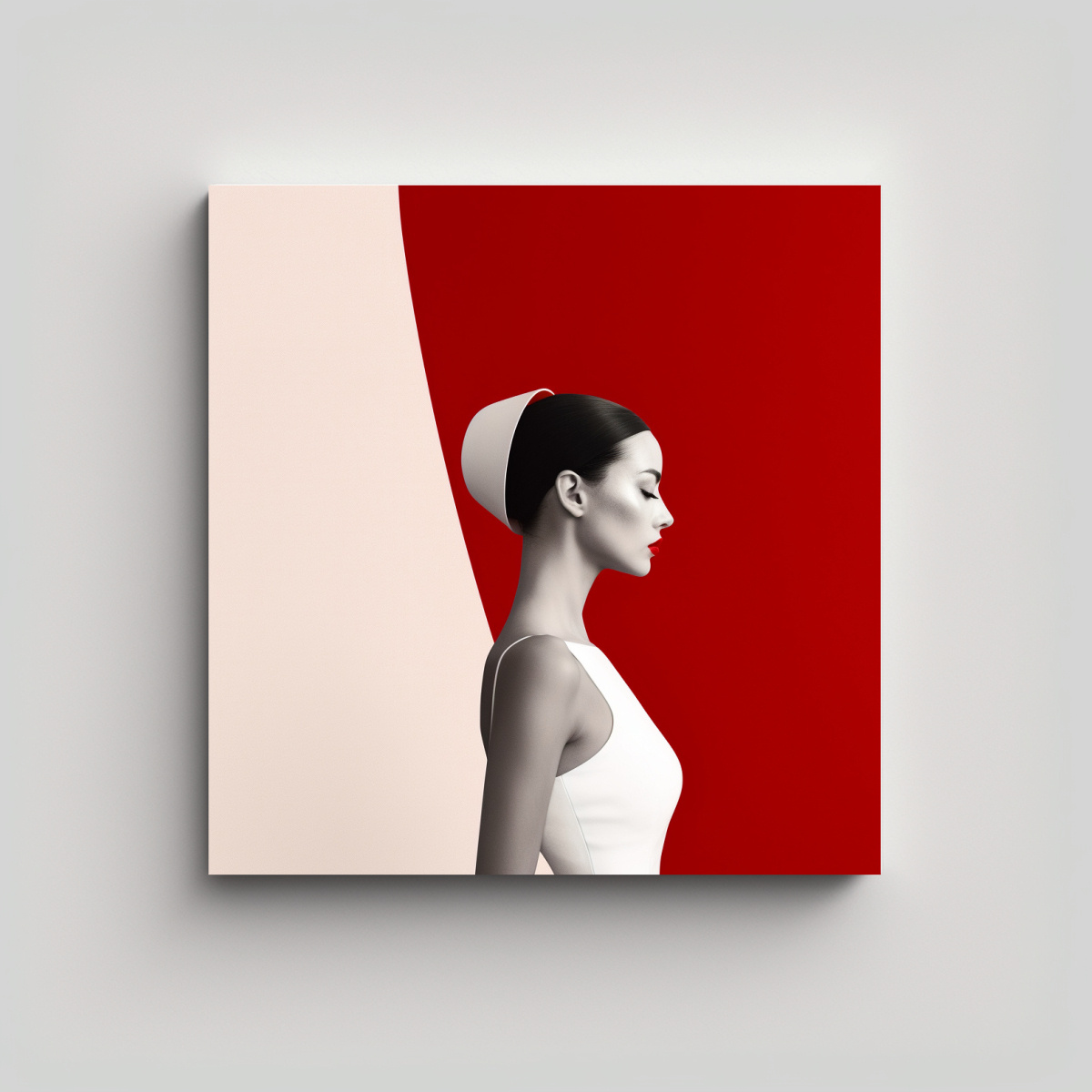Cuadro Abstracto Moda Minimalista En Tonos Cálidos - Decocuadros