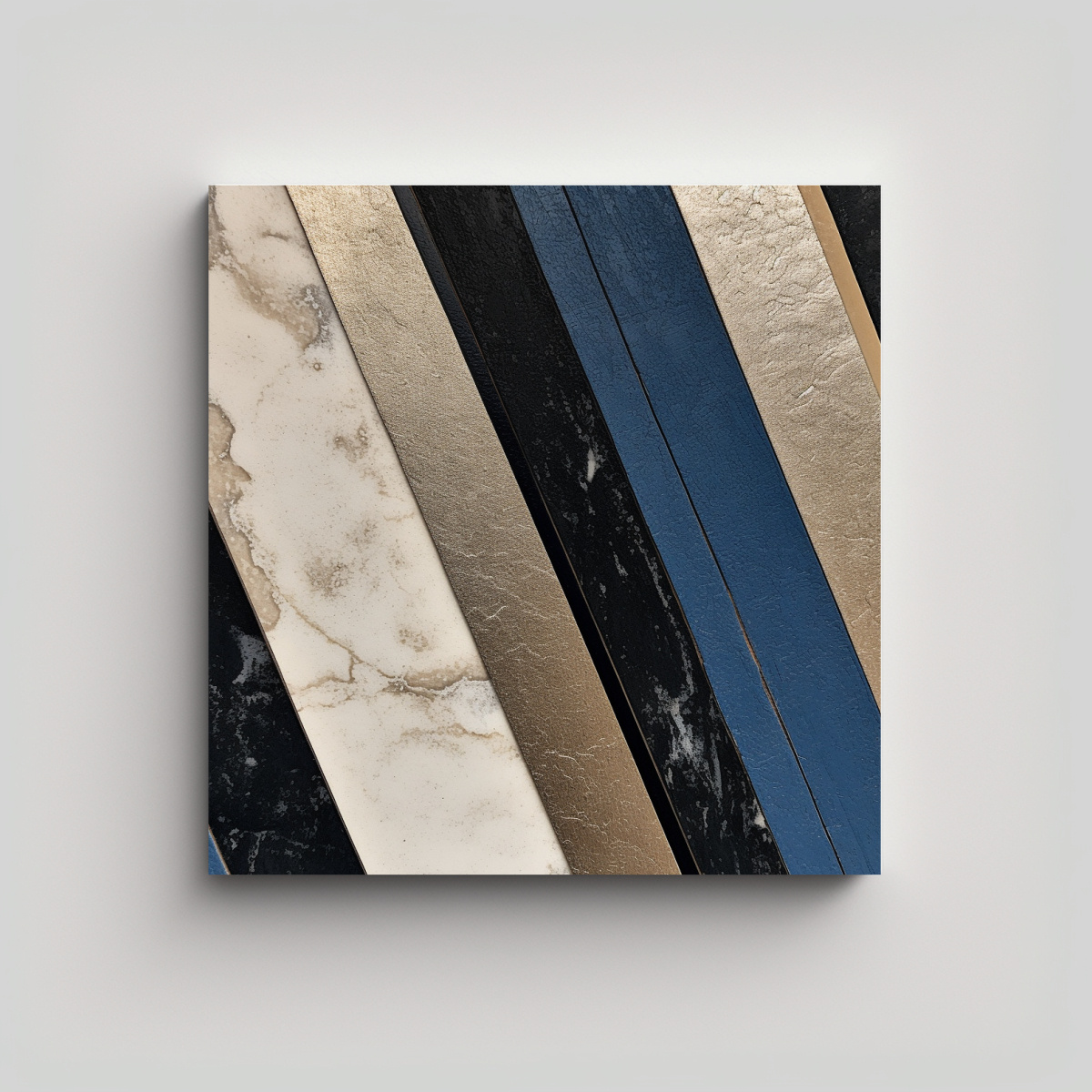 Cuadro Lienzo Inspiración Azul Y Negro - DecoCuadros