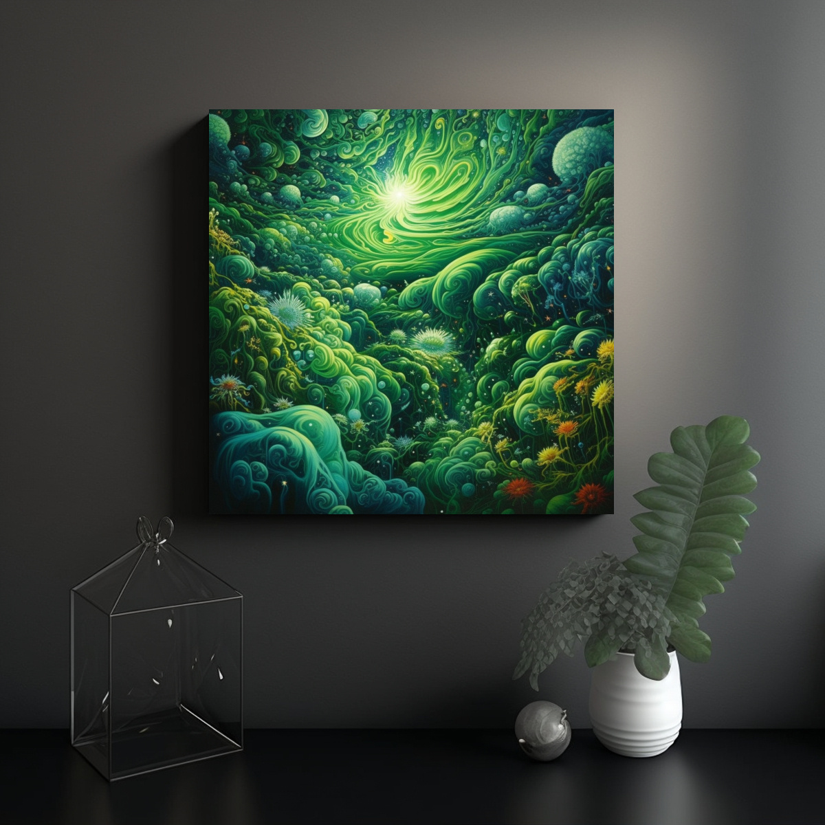 Cuadro Paisaje Sereno: Suspiro En La Naturaleza - Compra Online ...