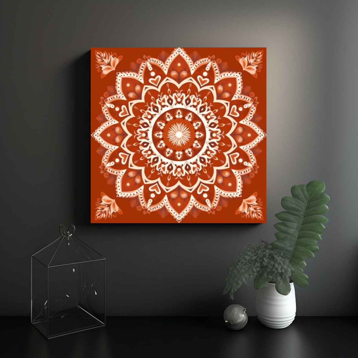 Cuadro Mandala Boho Sienna - Decoración Minimalista - Decocuadros