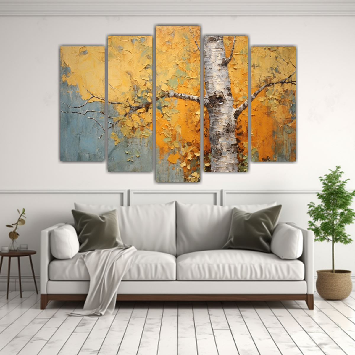 Cuadro Abstracto De Árbol De Aliso Temblón - DecoCuadros