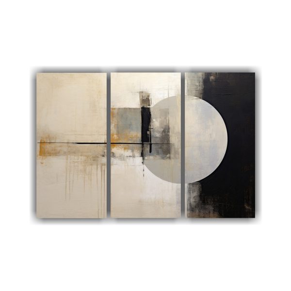 Cuadro Abstracto Monocromático De Alta Resolución - DecoCuadros