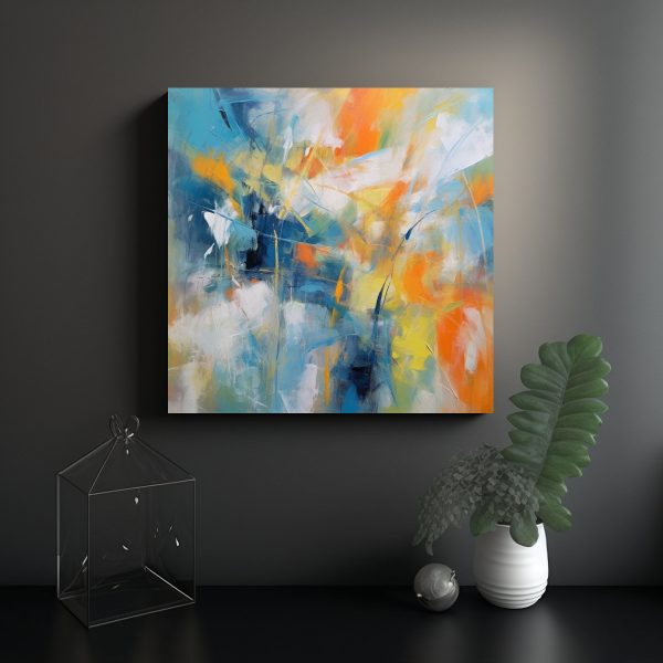 Cuadro Abstracto Armonía Cromática Moderna - DecoCuadros