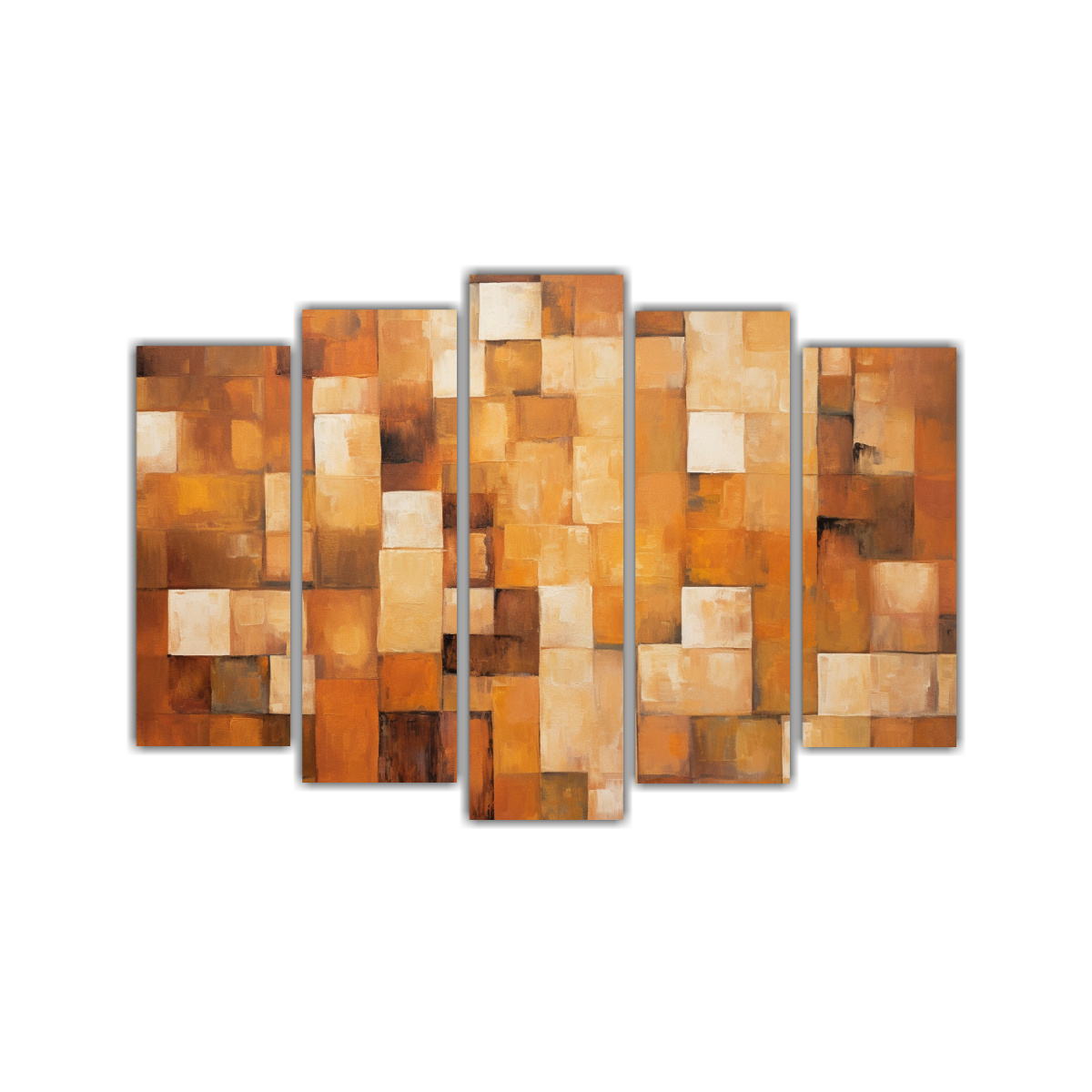 Cuadro Decorativo Estilo Estilo óleo Boho En Lienzo Cálido, Serie De ...