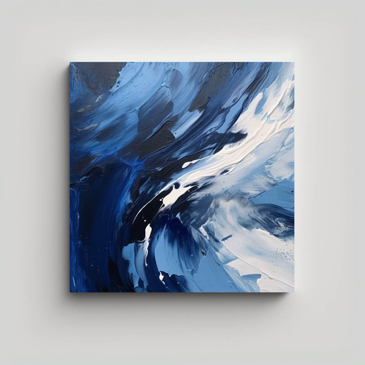 Cuadro Abstracto Azul Moderno Para Decoración - DecoCuadros