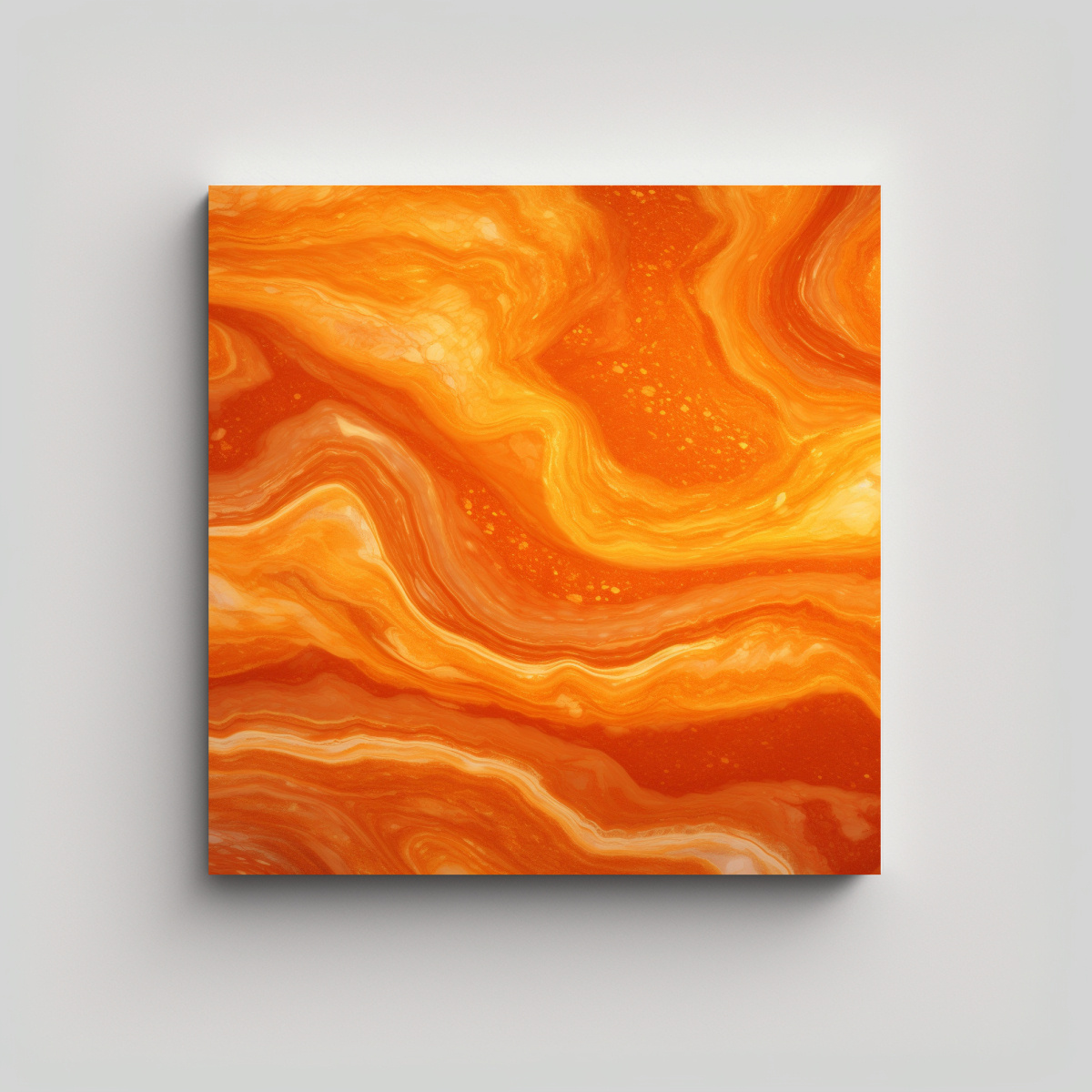 Cuadro Abstracto Naranja Mármol - DecoCuadros