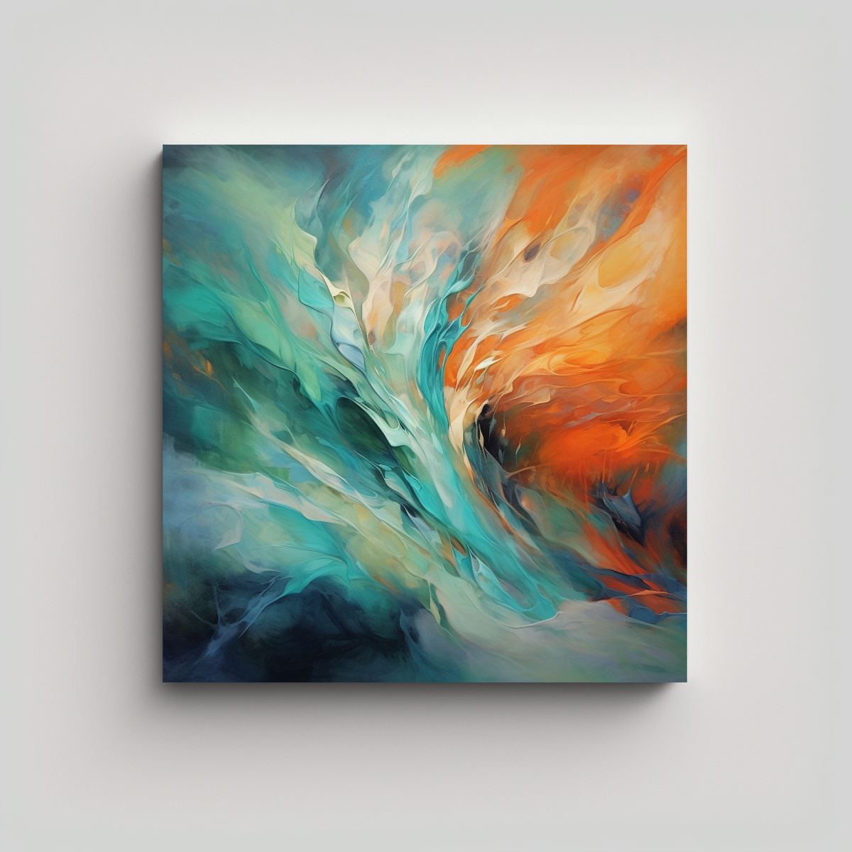 Cuadro Abstracto Armonía Energía Colores Mente Dolor - Decocuadros