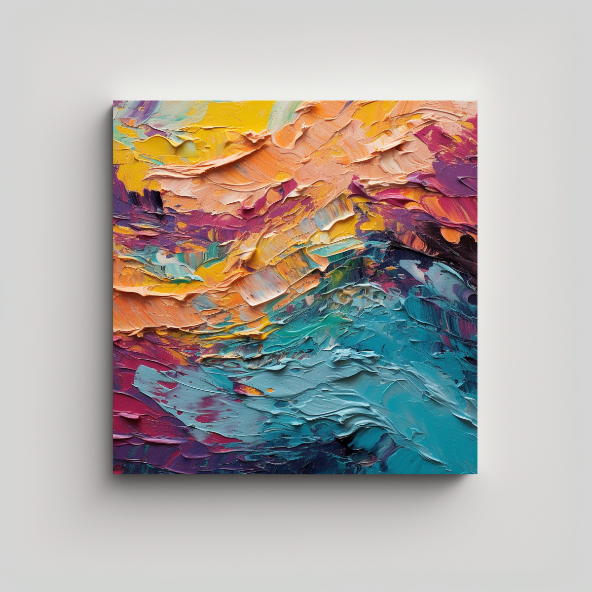 Cuadro Decorativo Luminoso: Textura Y Movimiento - DecoCuadros