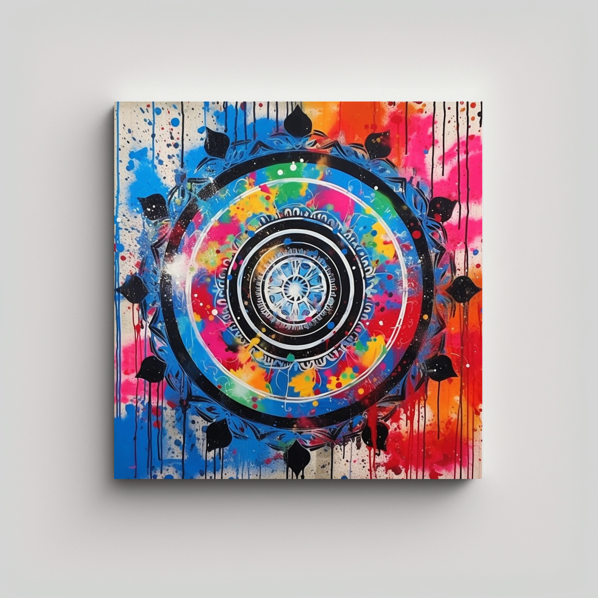 Cuadro Dibujo Armonía Cromática Original Graffiti Marker Spray Street ...