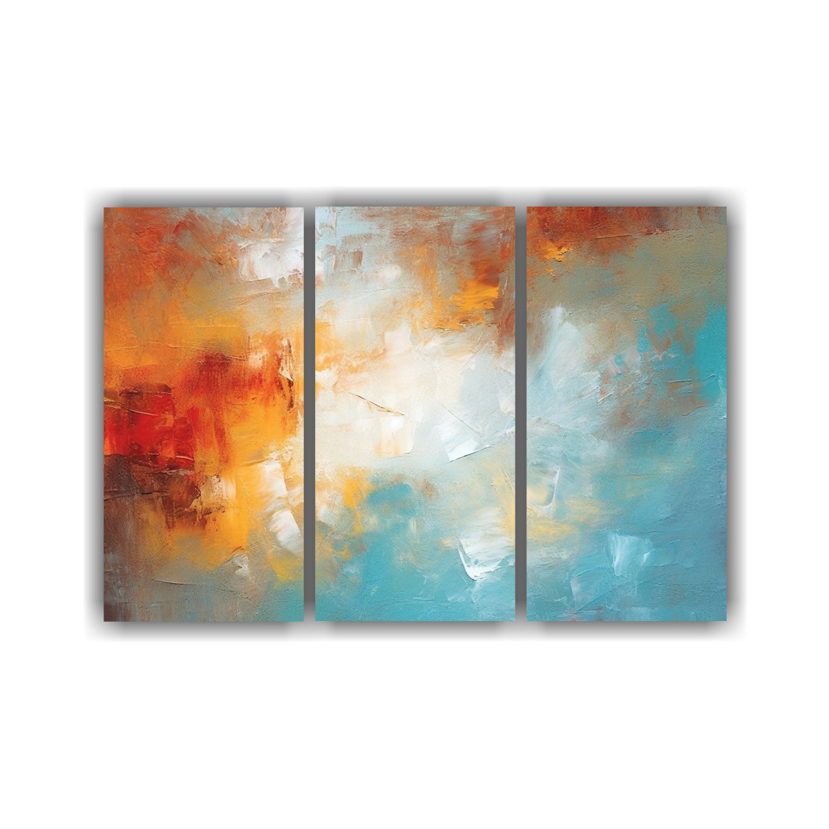 Cuadro Abstracto Con Líneas Finas En Colores - DecoCuadros