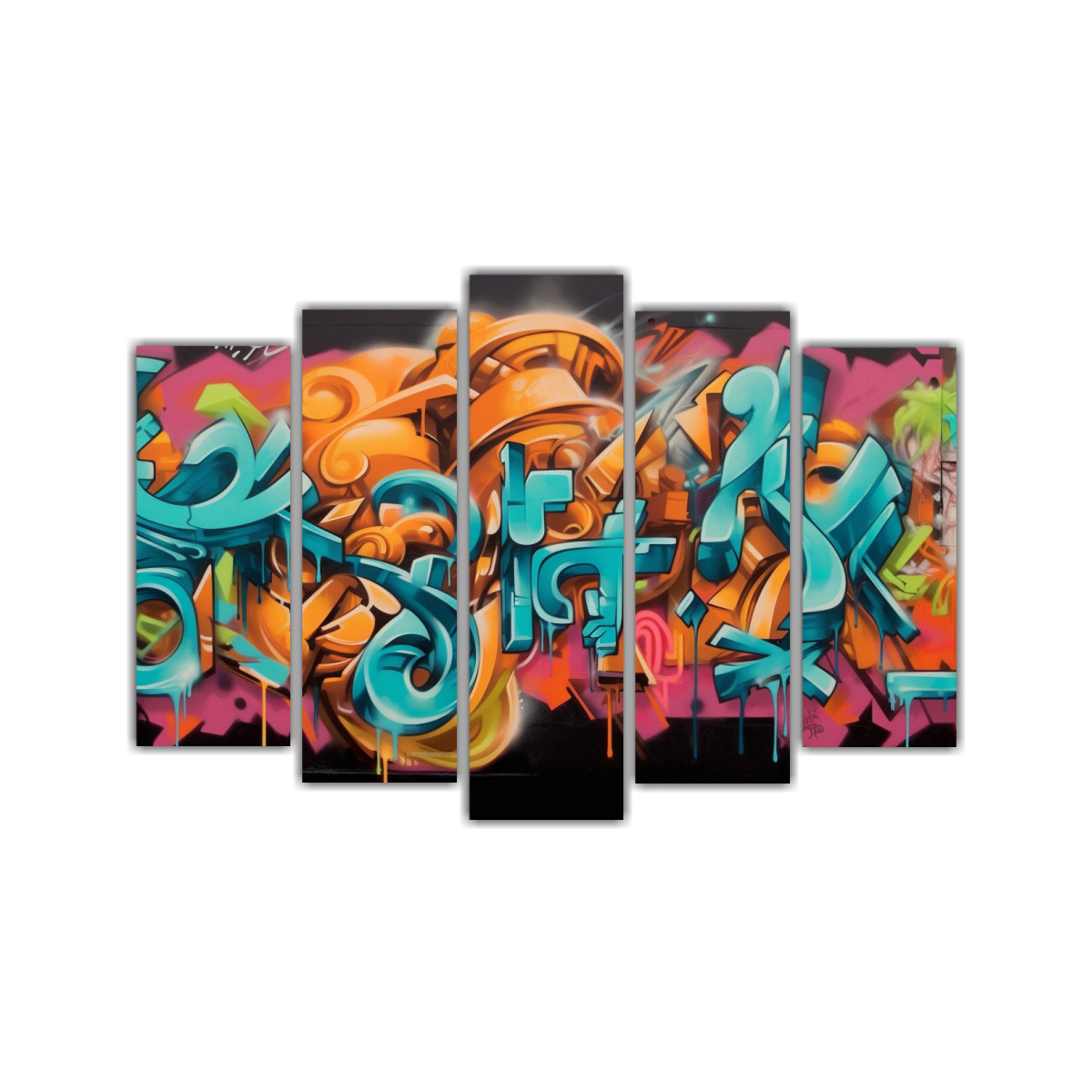 Cuadro Decorativo Estilo Graffiti Letras Callejero Arte Urbano - Decocuadros