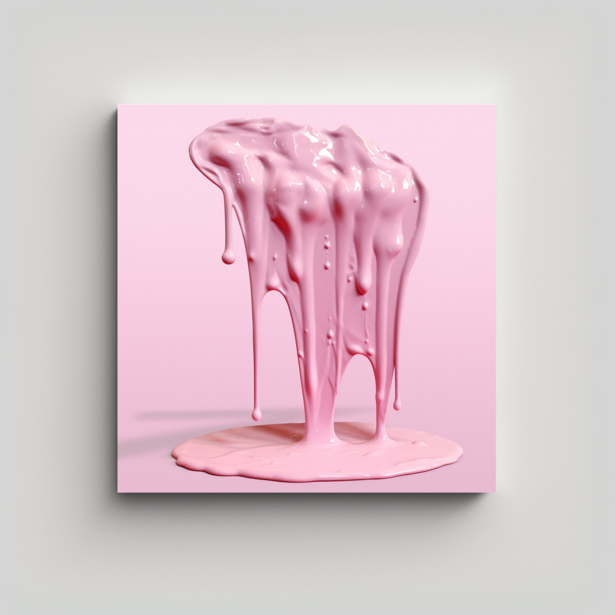 Cuadro Pintura Pastel Rosa Realista - DecoCuadros