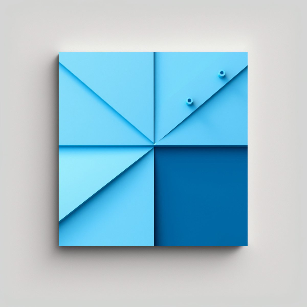 Cuadro Decorativo Intenso En Tela Azul Puro - ¡Decora Con Estilo ...