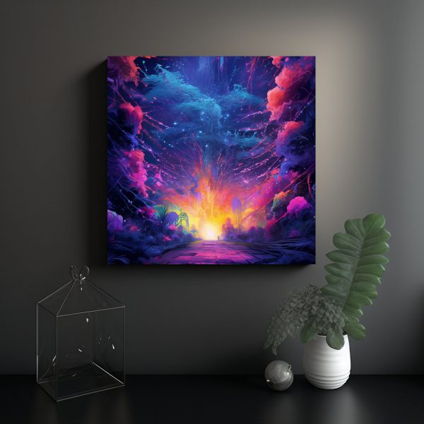 Cuadro Decorativo Neón Vibrante En Jungla Infinita - ¡Descúbrelo ...