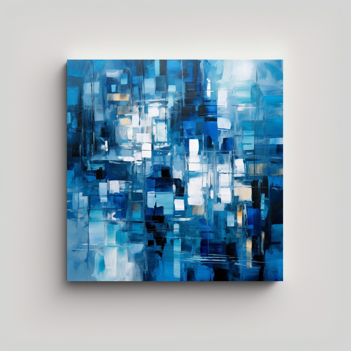 Cuadro Abstracto Azul Poder Creativo - DecoCuadros