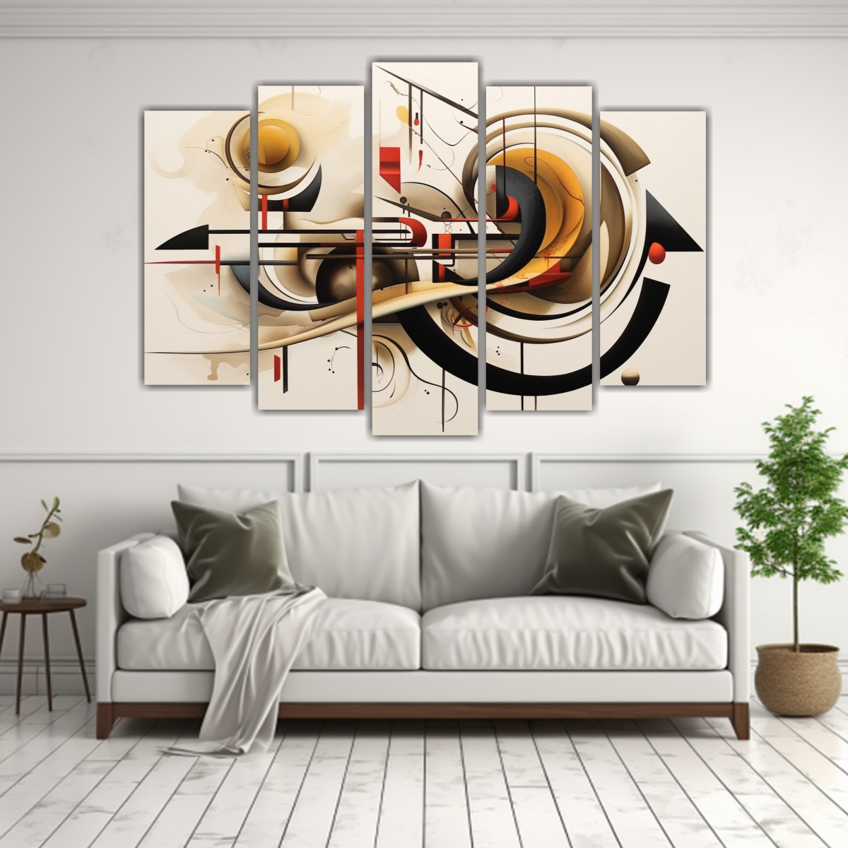 ¡Decora Con Estilo! Cuadro Abstracto Con Caligrafía En Lienzo De época - Decocuadros