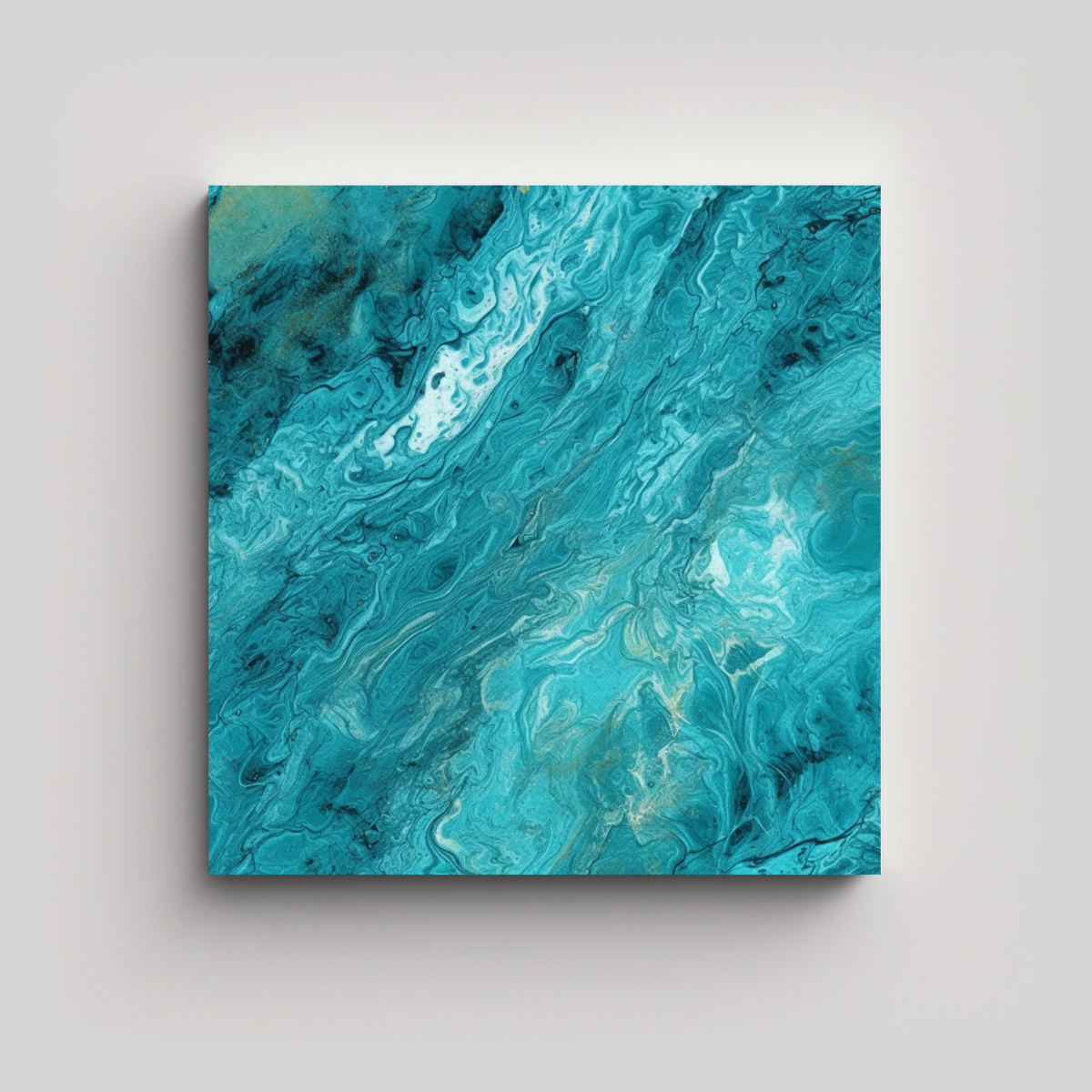 Cuadro Decorativo Mármol Turquesa Textura Naturaleza Viva - DecoCuadros