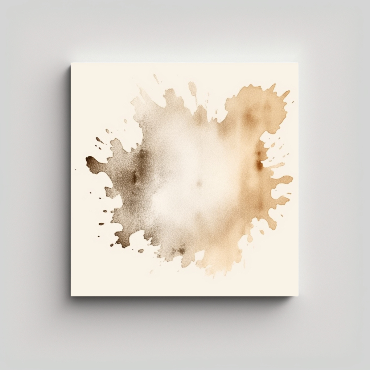 Cuadro Decorativo Beige Con Efecto De Acuarela En Papel Pergamino ...