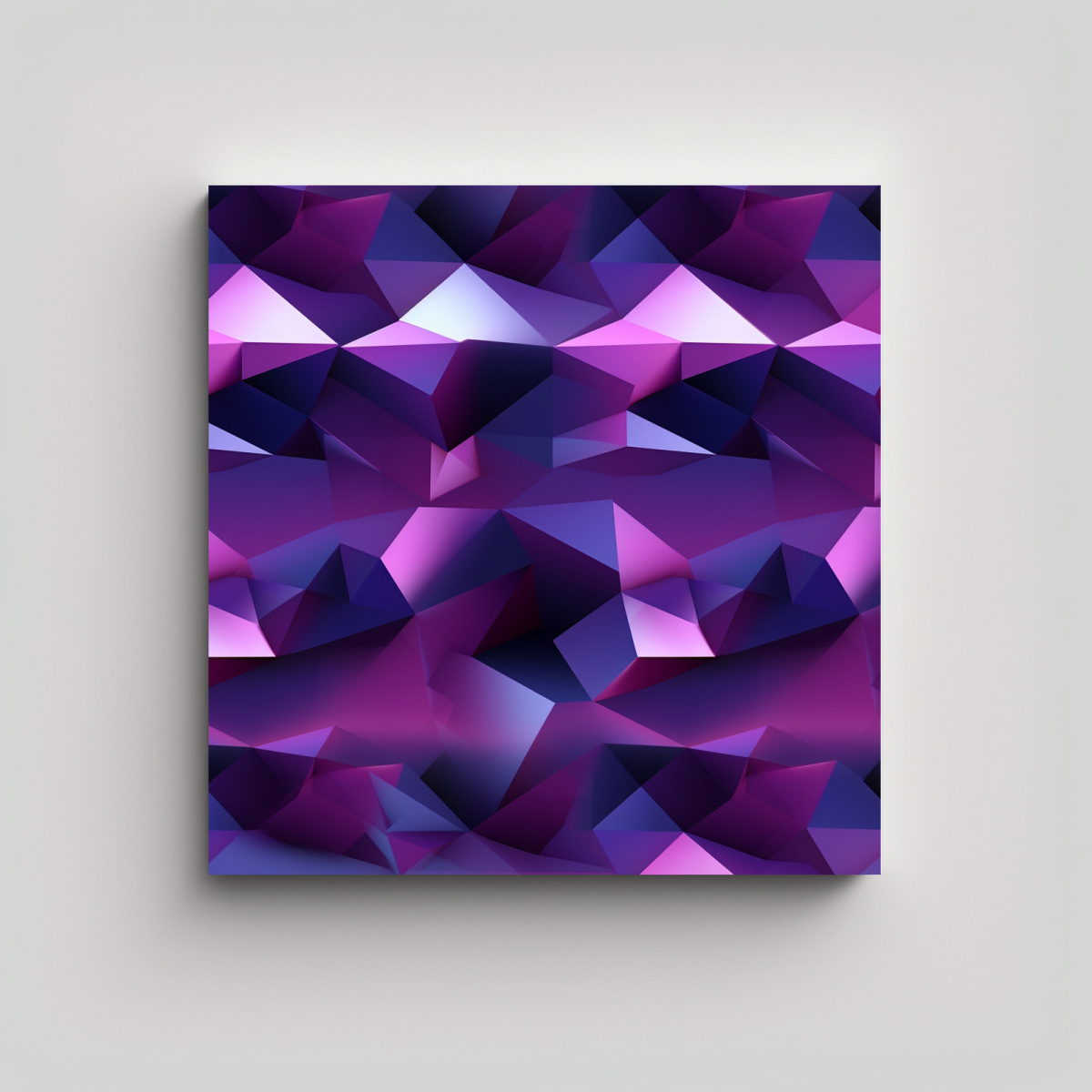 Cuadro Decorativo Geométrico Morado Resistente - DecoCuadros