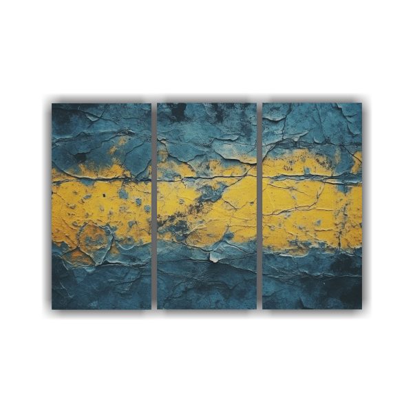 Cuadro Decorativo Amarillo Moderno En Lienzo - DecoCuadros