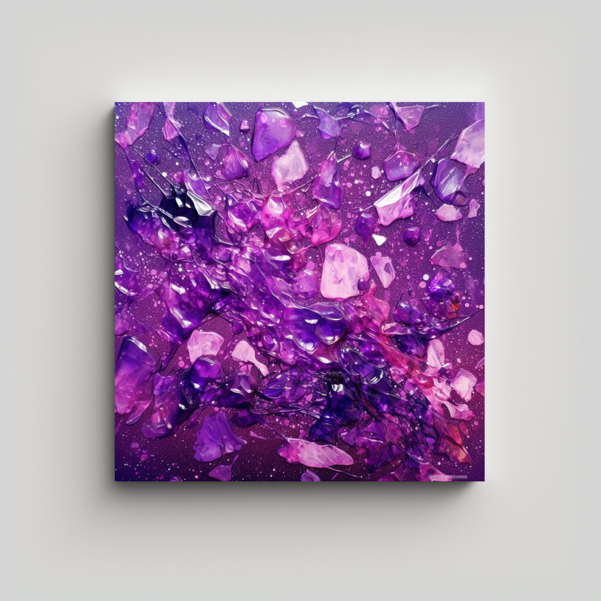 Cuadro Decorativo Morado Con Brillo Y Originalidad - Compra Online En ...