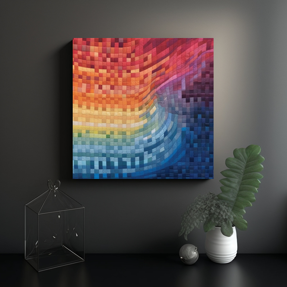 Pinturas Decorativas Tejido Color Planos Estilo Scifi - Cuadros ...