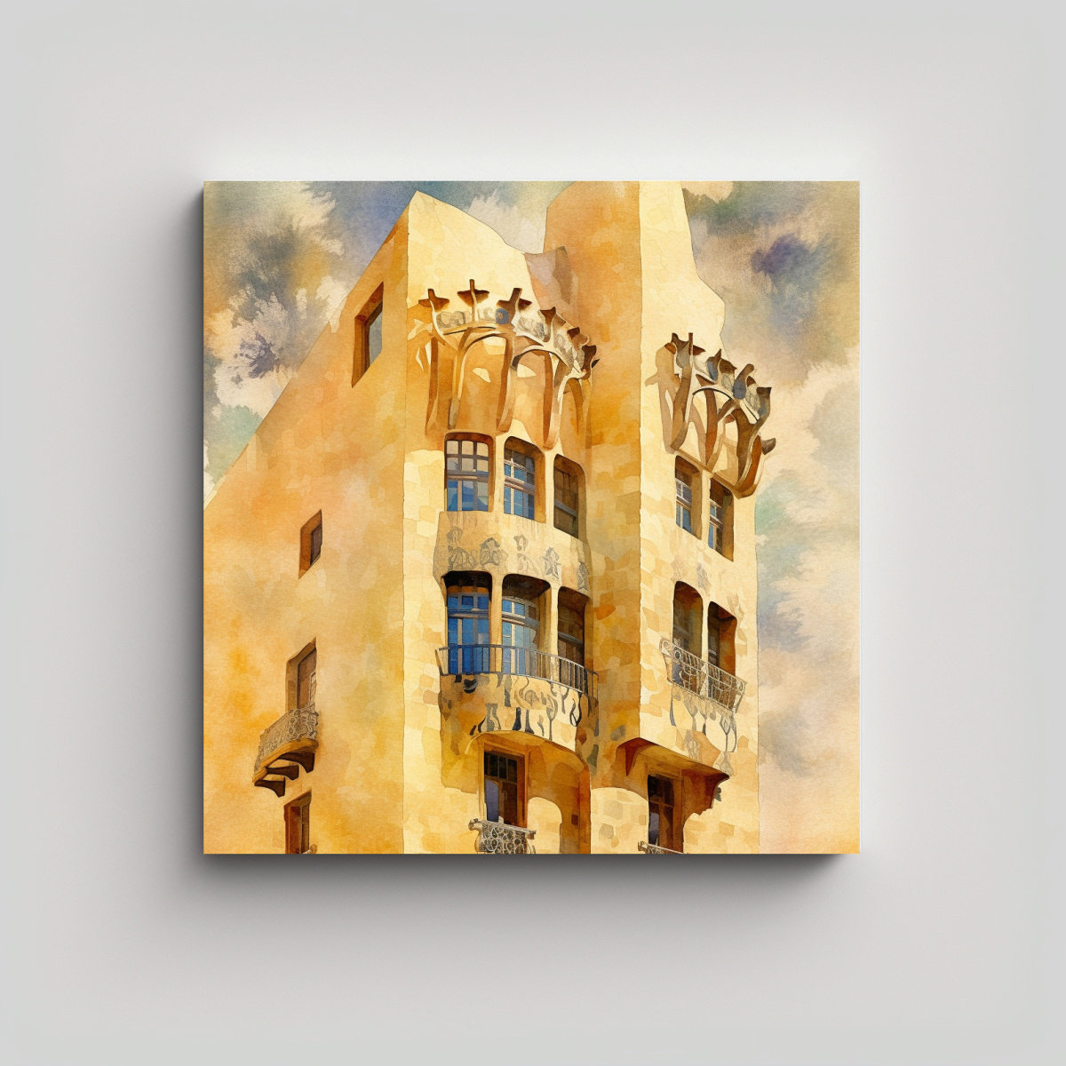 Cuadro Tela En Bastidor Estilo Antonio Gaudí - DecoCuadros