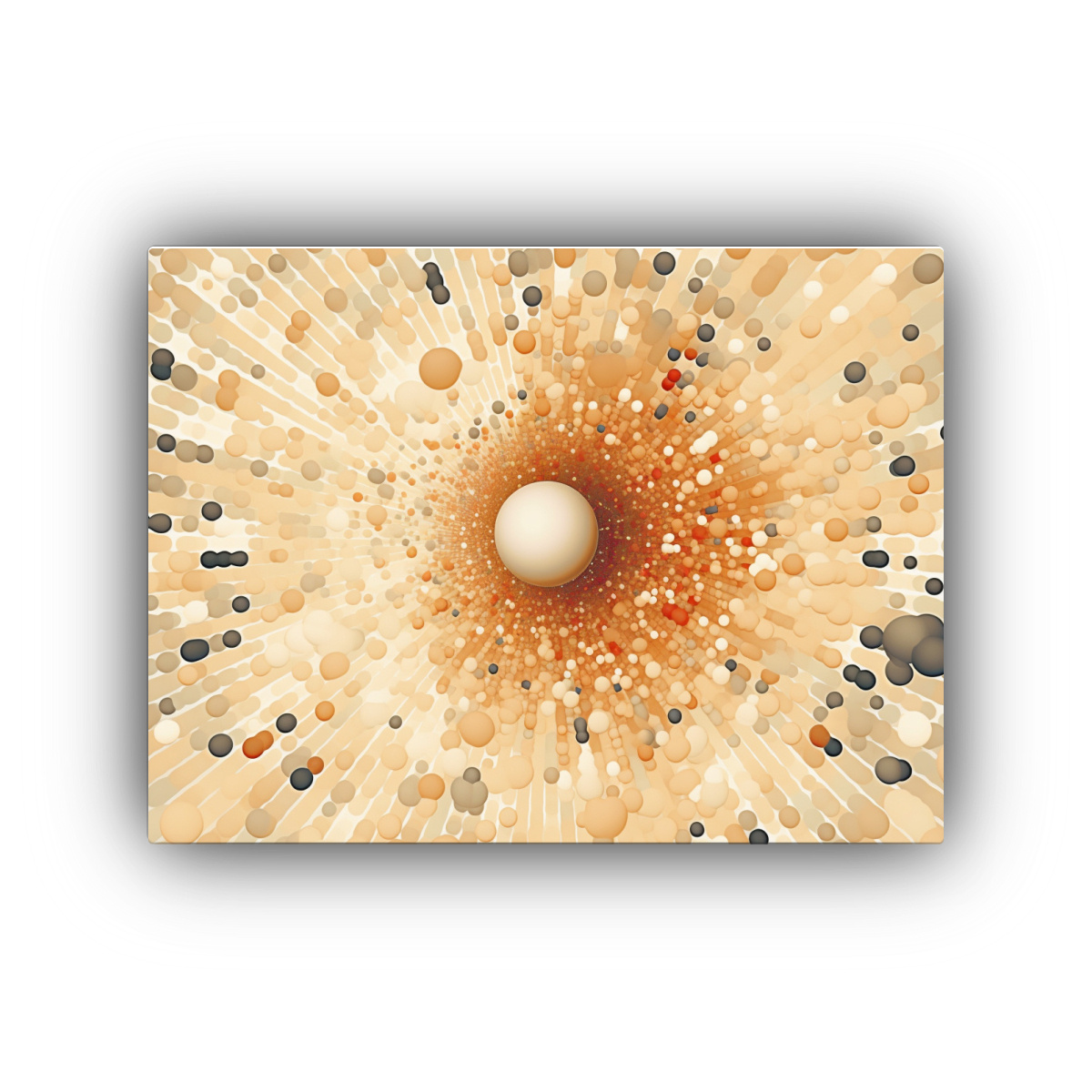 Cuadro Decorativo Arte Fotografía Abstracta En Tonos Beige Al Estilo De Oskar Fischinger ...