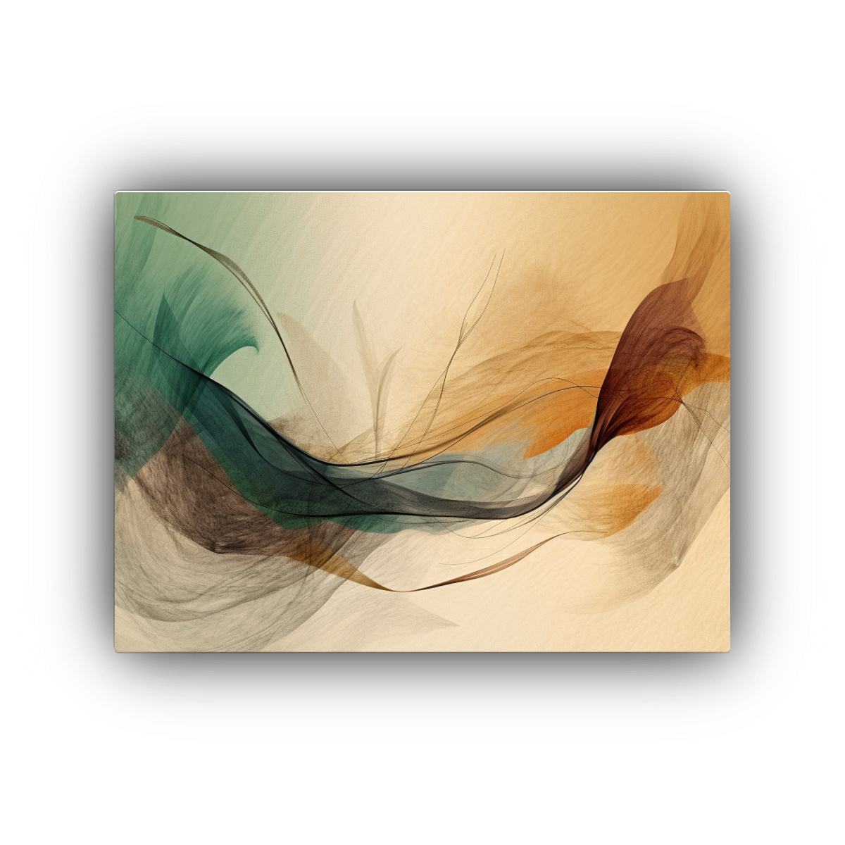 Cuadro Minimalista Abstracto: Líneas De Tinta Inspiradoras - Decocuadros