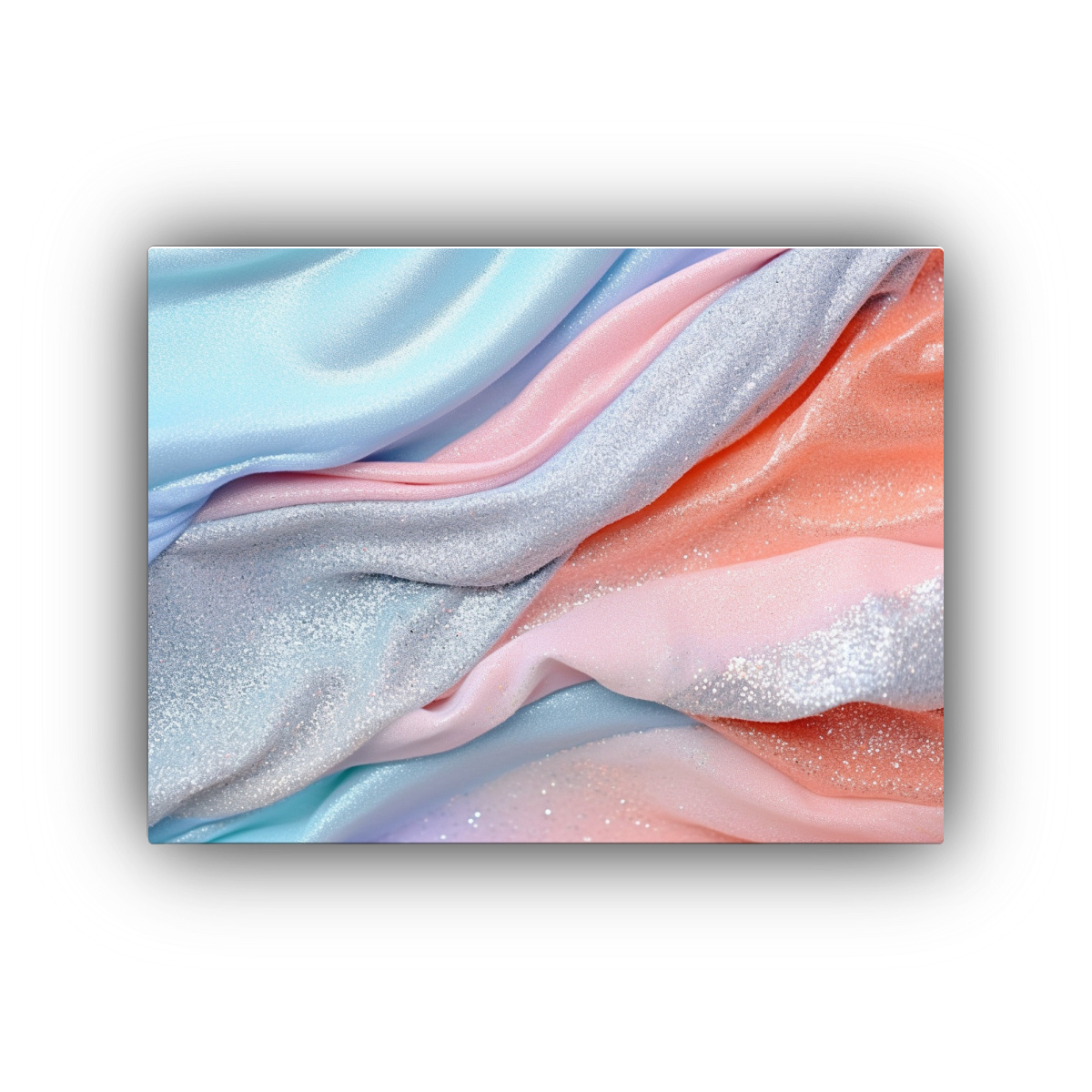 Cuadro Abstracto Colores Pastel Sobre Fondo Blanco - DecoCuadros