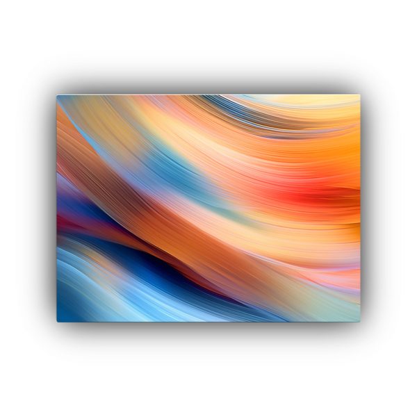 Cuadro Abstracto Con Líneas De Color En Movimiento - ¡Decora Con Estilo! - Decocuadros