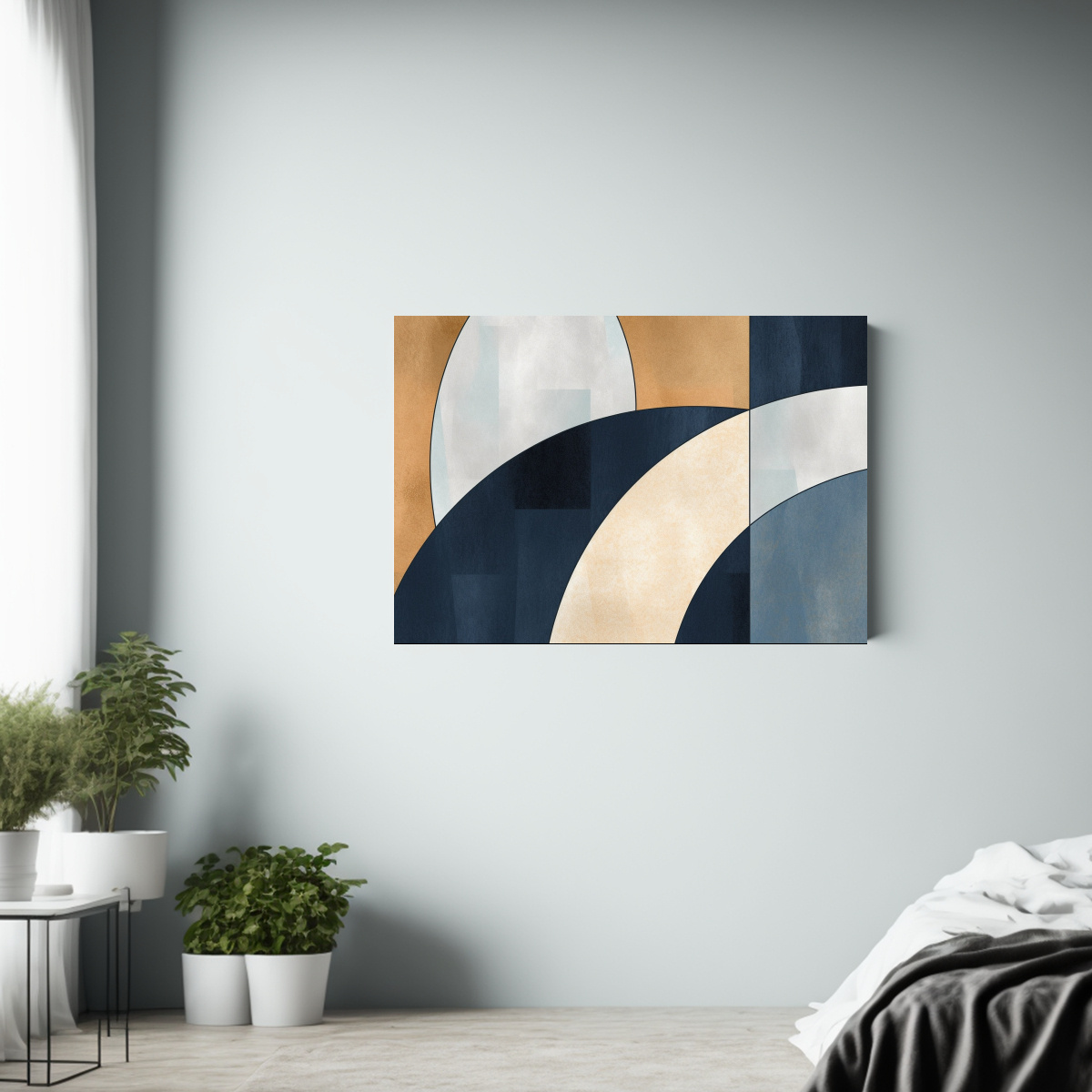 Cuadro Abstracto Geométrico Rico En Diseño Para Decoración De Sala - Decocuadros