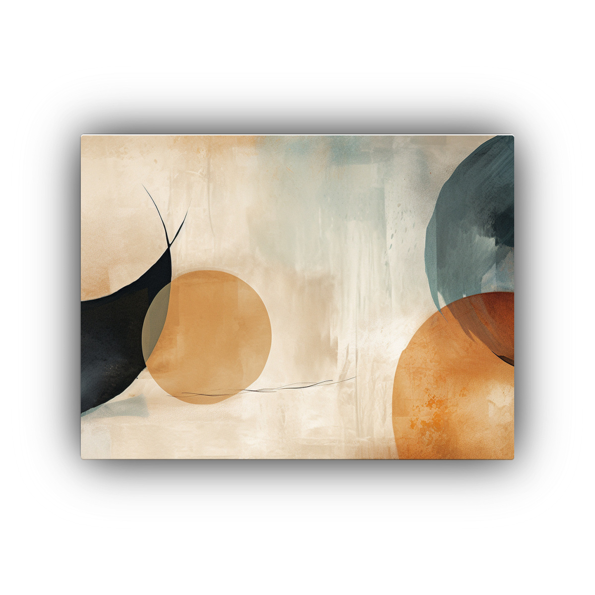 Cuadro Abstracto Moderno Bohemio En Tela De Alta Calidad - DecoCuadros