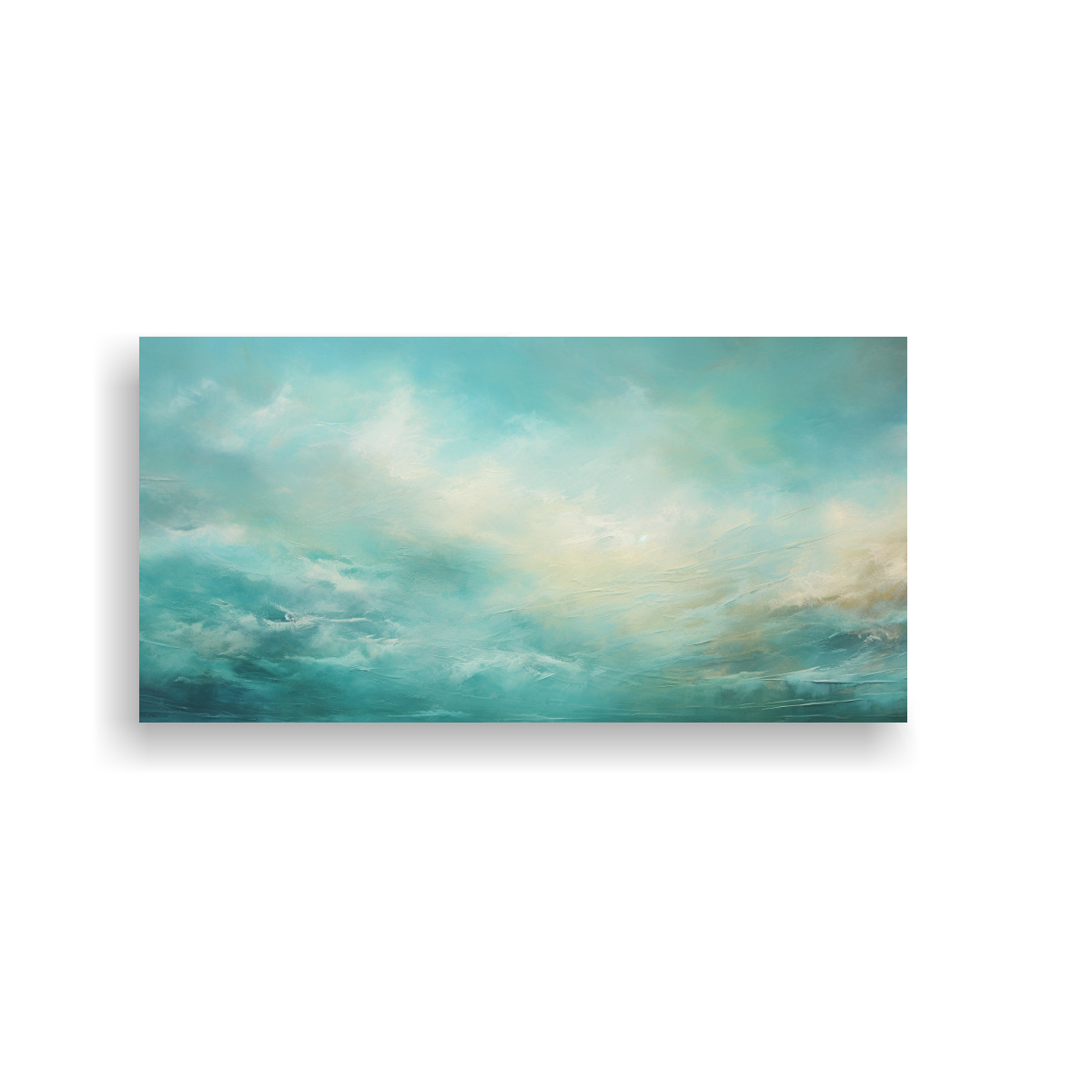 Cuadro Abstracto Simetría Mar Y Cielo En Turquesa - Cuadros Decorativos ...