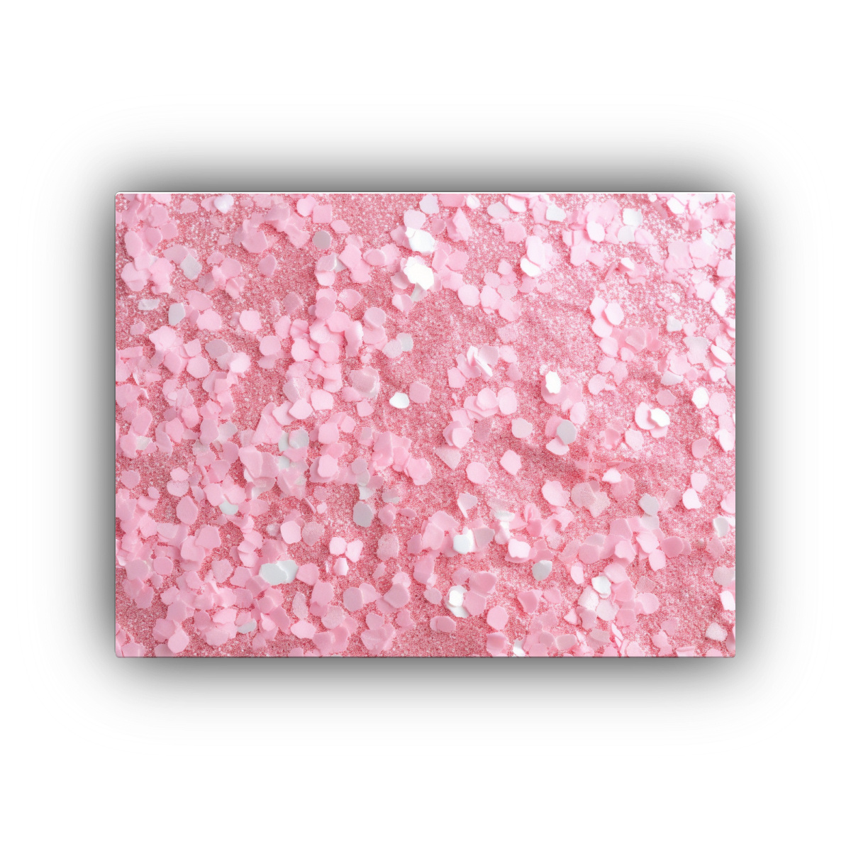 Cuadro Cocina Rosa Claro Y Blanco Glitter 8K - DecoCuadros