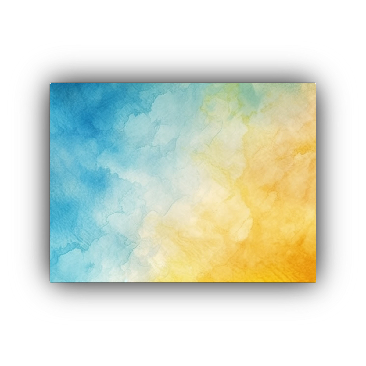 Cuadro Decorativo Clásico En Azul Y Amarillo - DecoCuadros