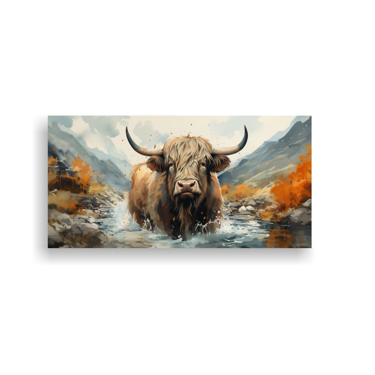 Cuadro Diseño Expresivo Acuarelas Coloridas Estilo Pintura 21 - DecoCuadros