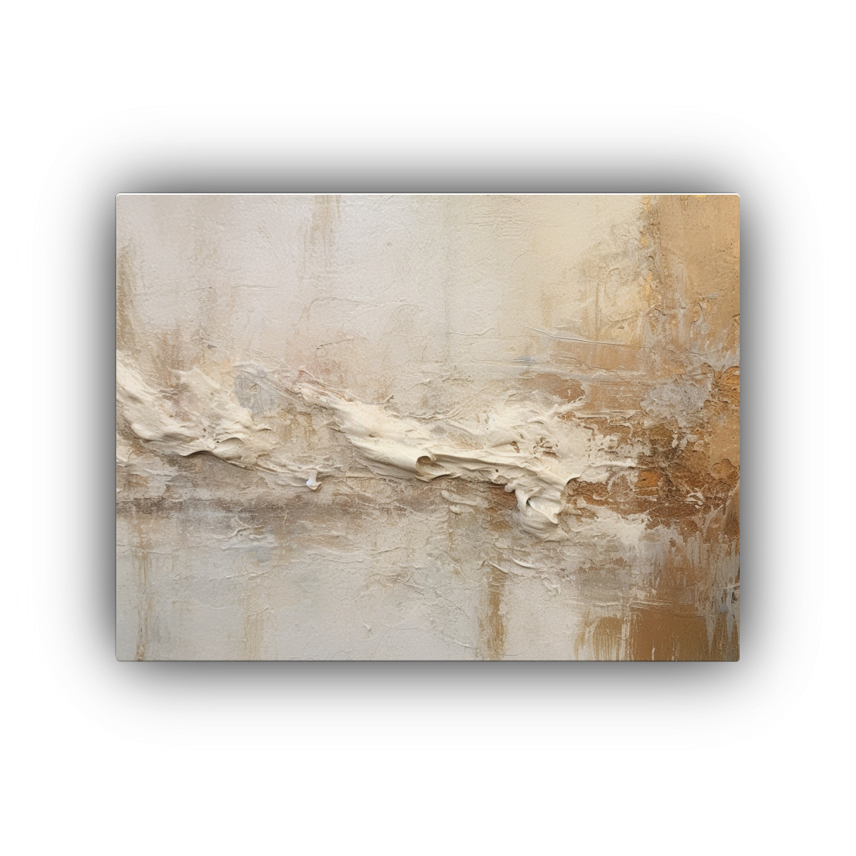 Cuadro En Bastidor Patrón Texturizado Neutro - ¡Compra Ahora! - Decocuadros