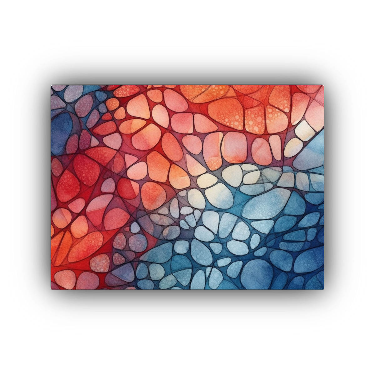 Cuadro Impreso Textura Celular Estilo Fo Tela Vibrante - DecoCuadros